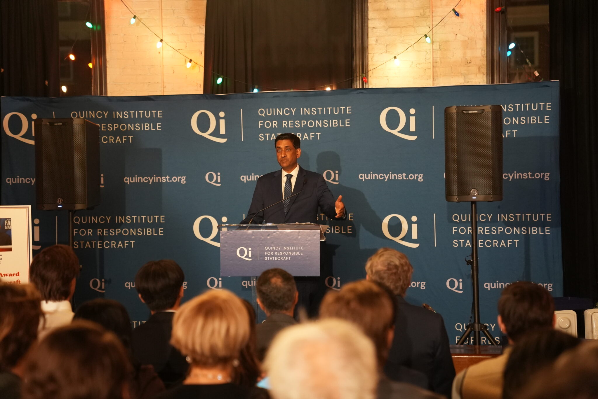 Quincy Institute Presents Reps. Khanna & Massie with Sixth Annual ...